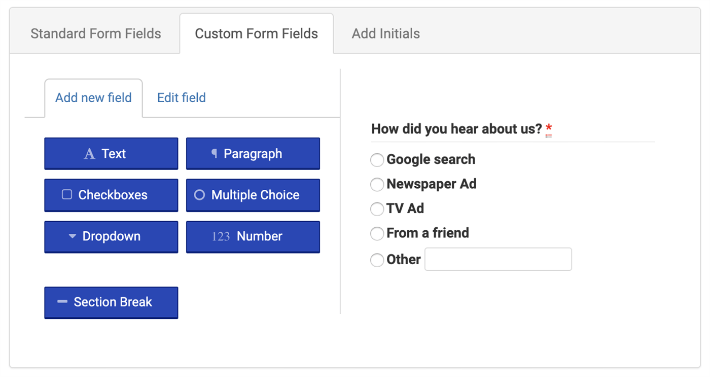 Easily Customizable Waiver Forms